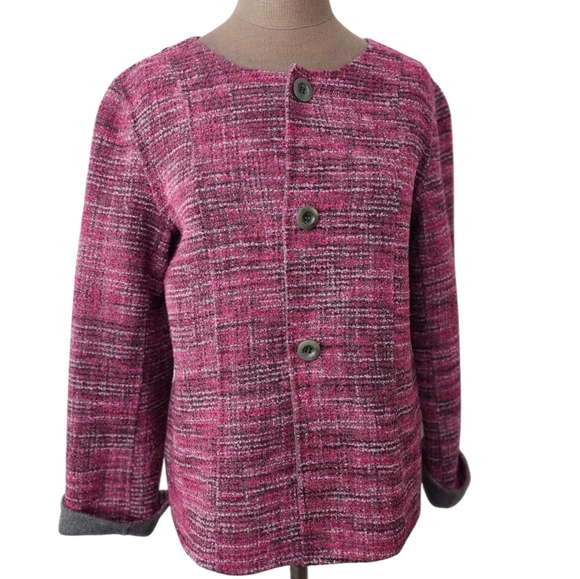 Pendleton | Jackets & Coats | Pendleton Wool Jacket Nancy Pink Tweed ...